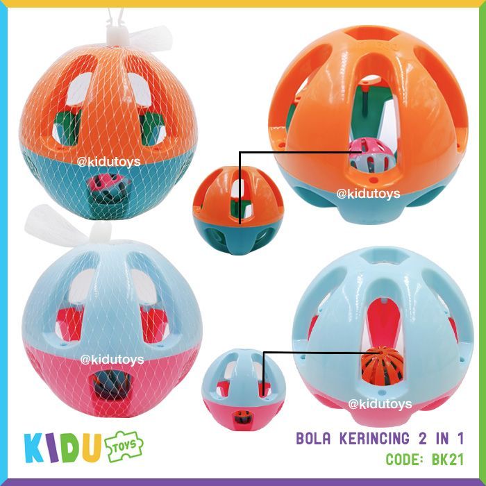 Bola Kerincing 2 in 1 | TOKO MAINAN | MAINAN ANAK EDUKASI | MAINAN ANAK ...
